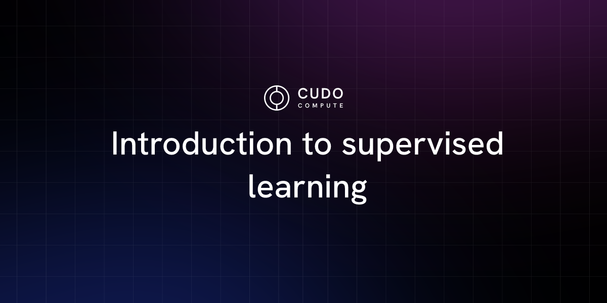 What is supervised learning?