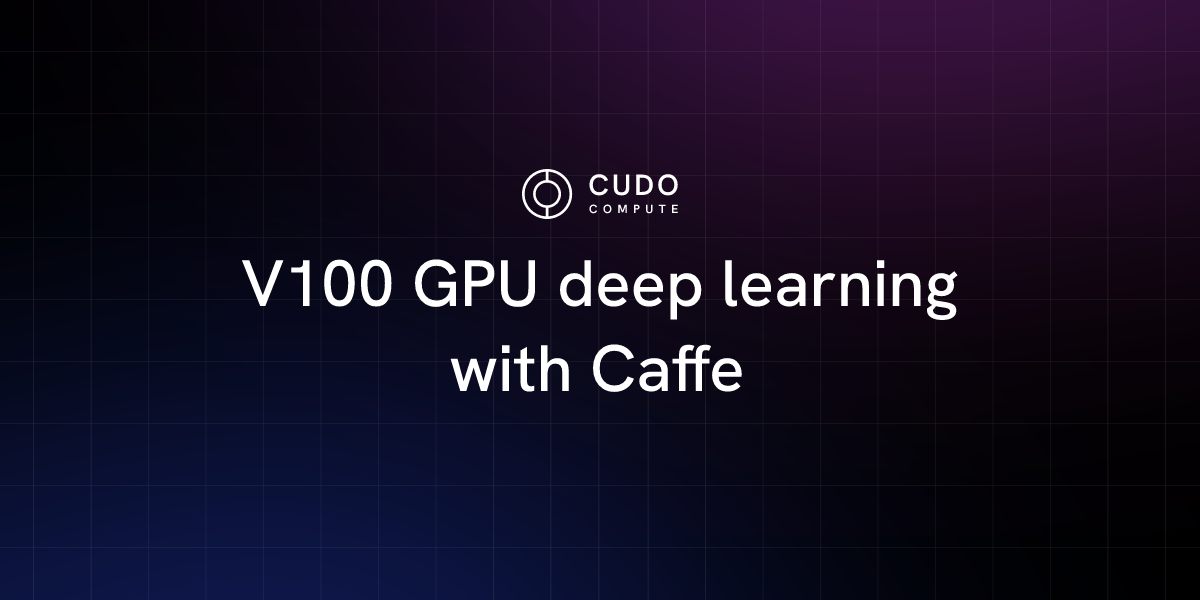 V100 GPU deep learning with Caffe