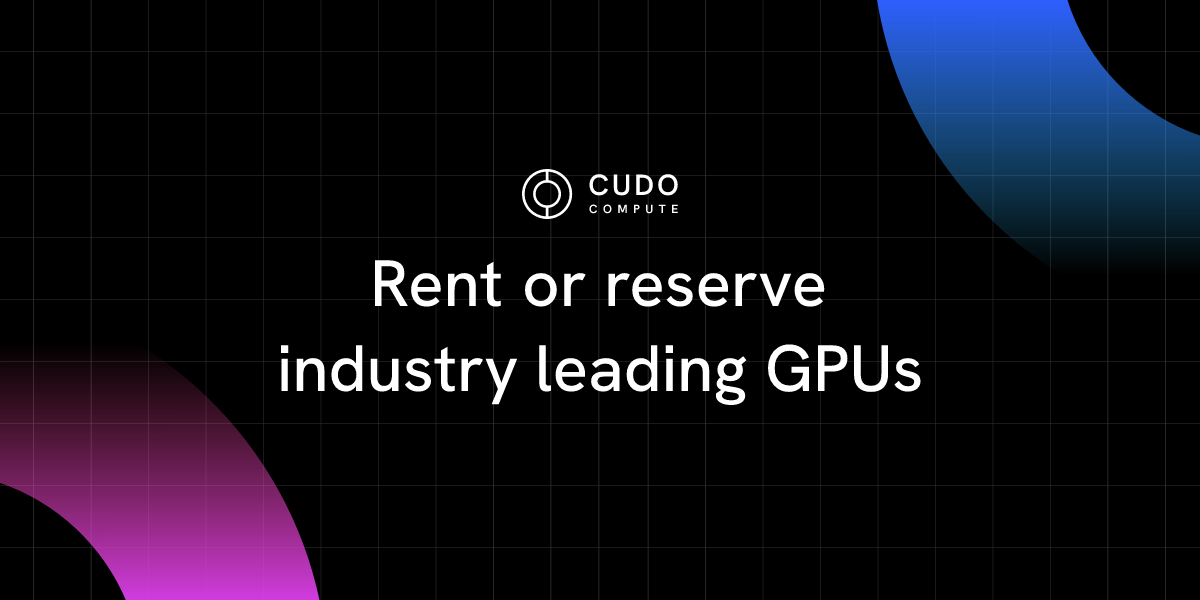 GPU cloud - Deploy GPUs on-demand