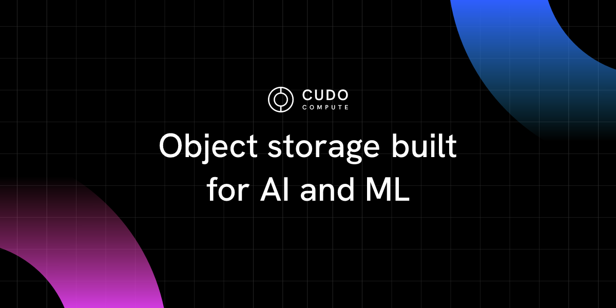 Object storage built for AI and ML
