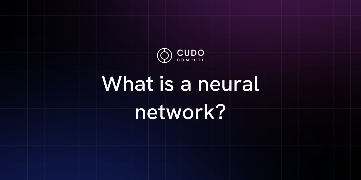 What is a neural network?